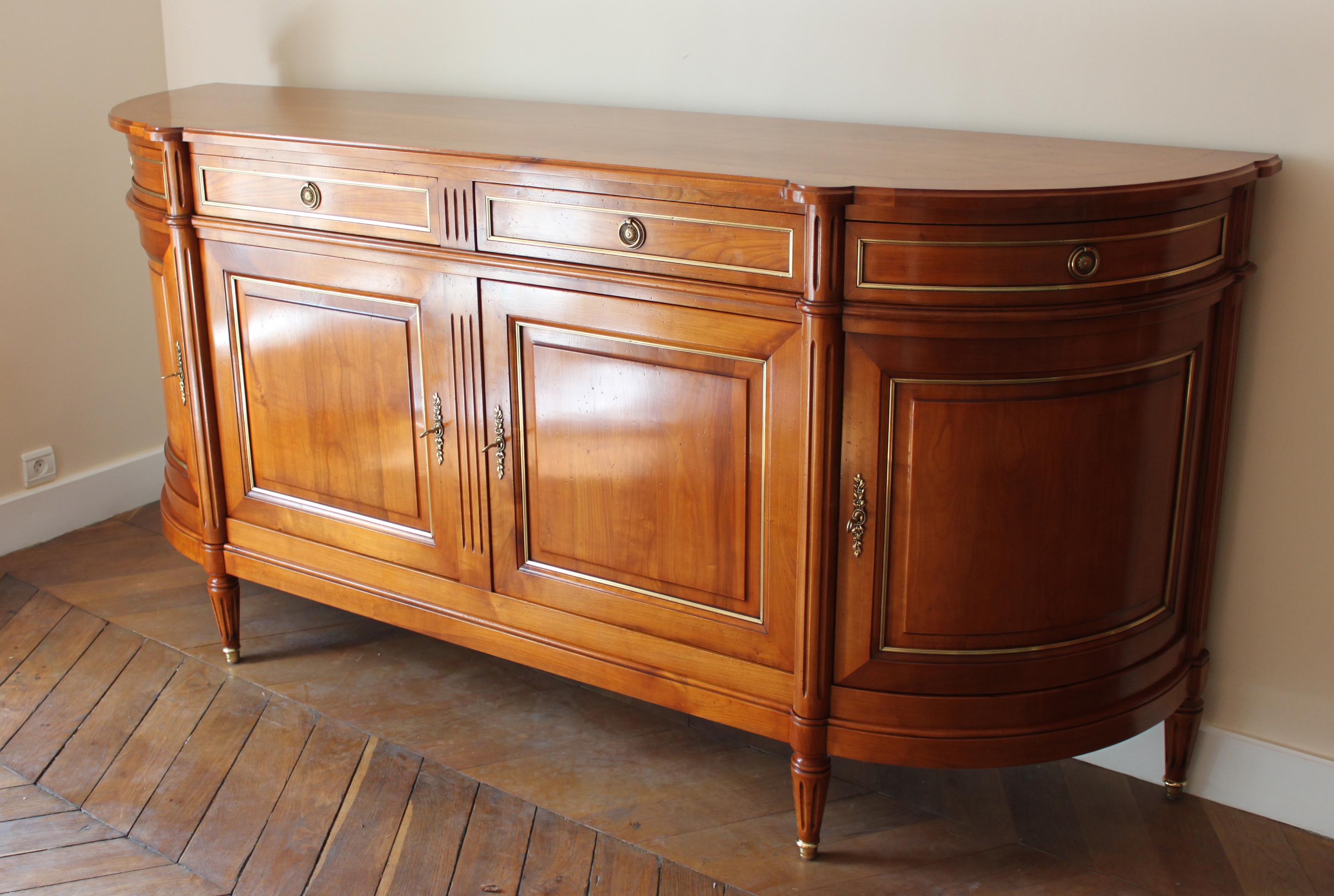 BUFFET LOUIS XVI merisier massif - Meubles Hummel